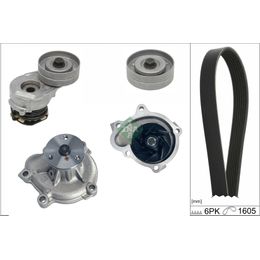 SCHAEFFLER INA Wasserpumpe + Keilrippenriemensatz 529033030 f&uuml;r Vaughall