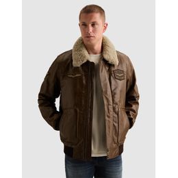 PME-Legend PME Legend Between-Season Jacket 'Hudson bomber jacket' male size L Dark brown