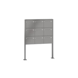 LEABOX 9er freistehende Briefkastenanlage in DB703 Dupont/Axalta (Fu&szlig;platten) - LEA3