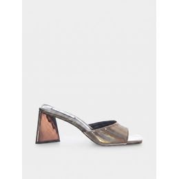 Steve Madden Sandals 'MARCIE BLK/PEWTR' female size 38.5 Silver grey