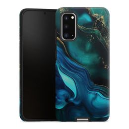 DeinDesign Galaxy S20 Handy Panzer Handyh&uuml;lle robuste Outdoor H&uuml;lle Schutzh&uuml;lle matt Marble Art Ombre Tough Case