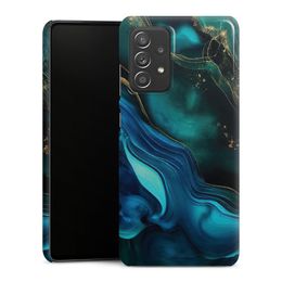 DeinDesign Galaxy A52s 5G Handy Premium Case Smartphone Handyh&uuml;lle Schutzh&uuml;lle gl&auml;nzend Marble Art Ombre Premium Case