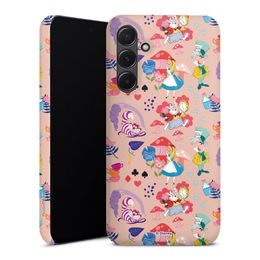 DeinDesign Galaxy A35 5G Handy Premium Case Smartphone Handyh&uuml;lle Schutzh&uuml;lle matt Alice In Wonderland Muster Disney Premium Case