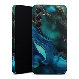 DeinDesign Galaxy A35 5G Handy Premium Case Smartphone Handyh&uuml;lle Schutzh&uuml;lle matt Marble Art Ombre Premium Case