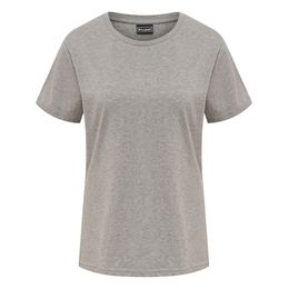 Hummel T-Shirt Damen Gr&ouml;&szlig;e XL graumeliert / rot / wei&szlig;
