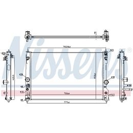 NISSENS K&uuml;hler, Motork&uuml;hlung 607155 f&uuml;r TOYOTA LEXUS