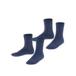 Esprit Socken 'Foot Logo 2-Pack' Jungen Gr&ouml;&szlig;e 31/34.5 blau