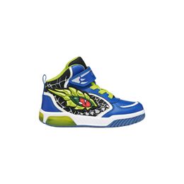 Geox Sneaker 'INEK' Jungen Gr&ouml;&szlig;e 25 blau / limette / schwarz / wei&szlig;