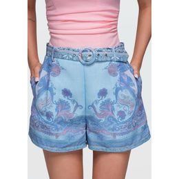 Ombre Shorts ' OW-ST-E0022' Damen Gr&ouml;&szlig;e 38 blau / mischfarben