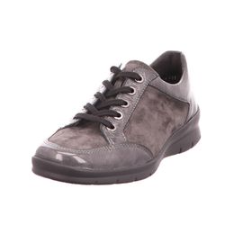 Semler Sneaker low 'Komfort Schn&uuml;rschuh Damen X2125-511-007 Echtleder in grau' Damen Gr&ouml;&szlig;e 38 grau Sommerschuhe