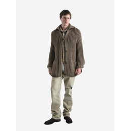 Giesto Strickjacke Herren Gr&ouml;&szlig;e L schoko
