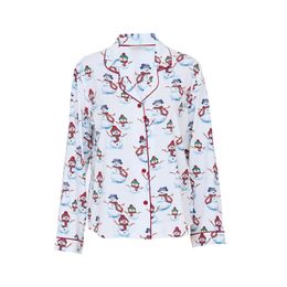 Cyberjammies Pyjamahemd 'Blaze' Damen Gr&ouml;&szlig;e XL hellblau / gr&uuml;n / rot / wei&szlig;