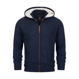 INDICODE JEANS Knit Cardigan 'INRandolph' male size M marine blue