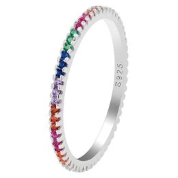 Akzent Ring 'Rena, 925 Sterlingsilber, langlebig' Damen Gr&ouml;&szlig;e 54 silber