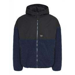 !Solid Fleece Jacket 'Mark' male size XXXL Blue / Black
