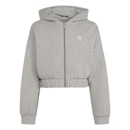 adidas originals Sweatjacke 'LOOSE PADDED RIB ZIP' M&auml;dchen Gr&ouml;&szlig;e 140 graumeliert