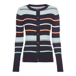 Kangaroos Strickjacke Damen Gr&ouml;&szlig;e S/M grau / orange / pink