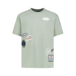 Sublevel Shirt male size XXL Dark blue / Light green / Red / White