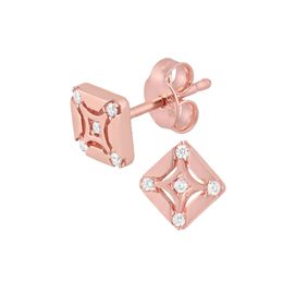 DIAMANT LETERNEL Earrings 'Ohrstecker aus 375 Ros&eacute;gold mit Zirkonia in Ros&eacute;gold' female size One size Rose gold