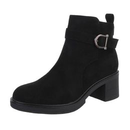Ital-Design Stiefelette Damen Gr&ouml;&szlig;e 36 schwarz