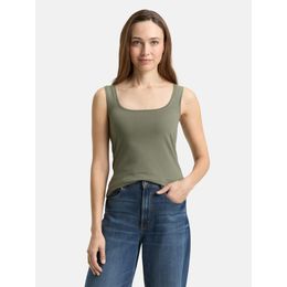 Tom Tailor Top Damen Gr&ouml;&szlig;e XS graumeliert / wei&szlig;