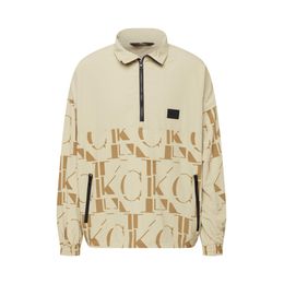 Calvin Klein Jeans Jacke Herren Gr&ouml;&szlig;e XXL creme / oliv / schwarz Sommerjacke