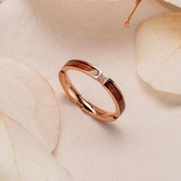 Holzkern Campania Ring Sapelli und Ros&eacute;