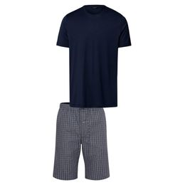 Hanro Pyjama kurz 'Night & Day' Herren Gr&ouml;&szlig;e L dunkelblau