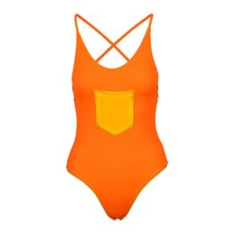 Kalaia Swimsuit 'Pocket Reversible Orange Swimsuit' female size S Orange