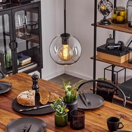 hofstein Koyoto H&auml;ngeleuchte Glas 20 cm Klar, 1-flammig