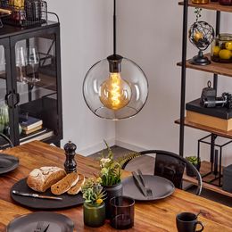 hofstein Koyoto H&auml;ngeleuchte Glas 25 cm Klar, 1-flammig