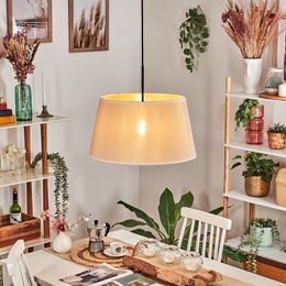 hofstein Bassagoda H&auml;ngeleuchte 45 cm beige, Wei&szlig;, 1-flammig