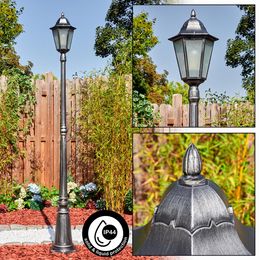 hofstein Lignac Kandelaber Schwarz, Silber, 1-flammig