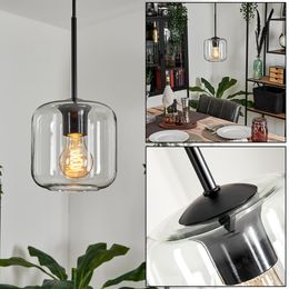hofstein Lauden H&auml;ngeleuchte Glas 15 cm Klar, 1-flammig