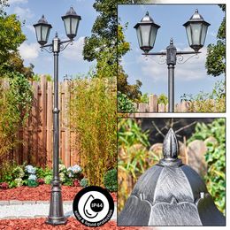 hofstein Lignac Kandelaber Schwarz, Silber, 2-flammig