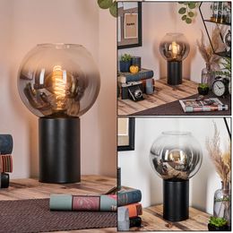 hofstein Koyoto Tischleuchte Glas 20 cm Klar, Rauchfarben, 1-flammig