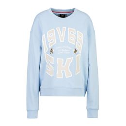 19V69 Italia Sweatshirt 'Sinja Wintergames' Damen Gr&ouml;&szlig;e XS hellblau / greige