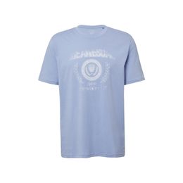 QS Shirt male size L Dusty blue / Off white