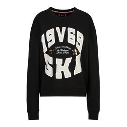 19V69 Italia Sweatshirt 'Sinja Wintergames' Damen Gr&ouml;&szlig;e S schwarz / wei&szlig;