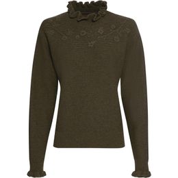 Reitmayer R&uuml;schenpullover mit Stickerei Gr&uuml;n (Gr&ouml;&szlig;e: 36)