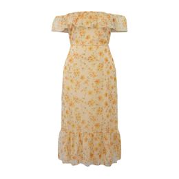 Trendyol Curve Kleid Damen Gr&ouml;&szlig;e 52 gelb Sommerkleid