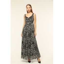 Home Store Kleid Damen Gr&ouml;&szlig;e 40 creme / brokat / schwarz Sommerkleid