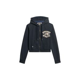 Superdry & Co Zip-Up Hoodie female size XL Cream / marine blue