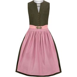 Stockerpoint Heimatgwand Dirndl Luana Oliv/Rosa (Gr&ouml;&szlig;e: 42)