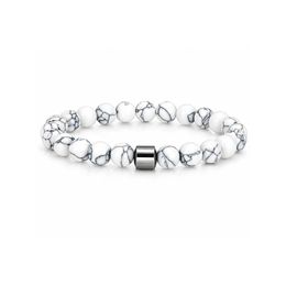Eternal Armband 'Natur Perlen' Herren Gr&ouml;&szlig;e 20 cm naturwei&szlig;
