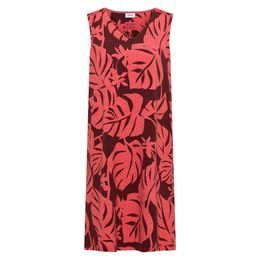 Cecil Knielanges Jerseykleid mit V-Neckund Print Damen Gr&ouml;&szlig;e 42 koralle Sommerkleid