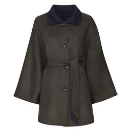 CREATION BAUER Cape mit G&uuml;rtel Oliv (Gr&ouml;&szlig;e: XS/S)