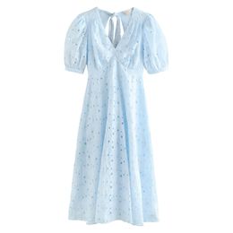 Laura Ashley Kleid Damen Gr&ouml;&szlig;e 36 himmelblau Sommerkleid