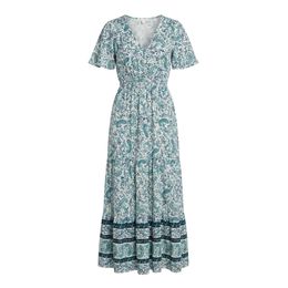 Apricot Kleid Damen Gr&ouml;&szlig;e 38 mischfarben / wei&szlig; Sommerkleid