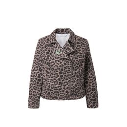 Angel of Style Between-Season Jacket female size XXXL Dark brown / Light green